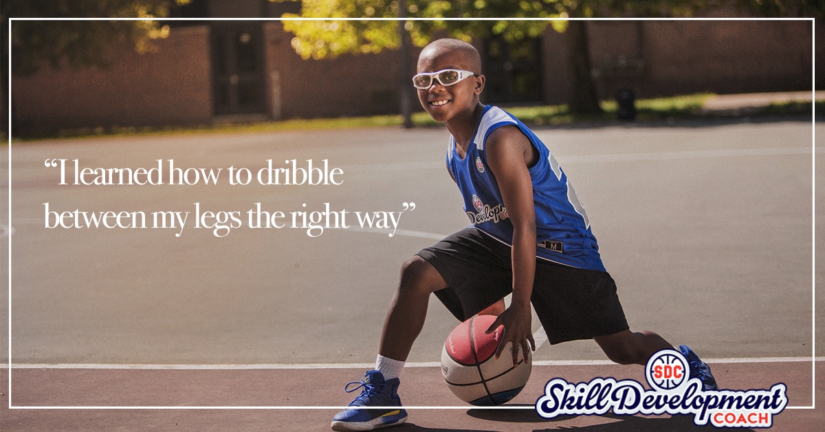 How to dribble between the legs